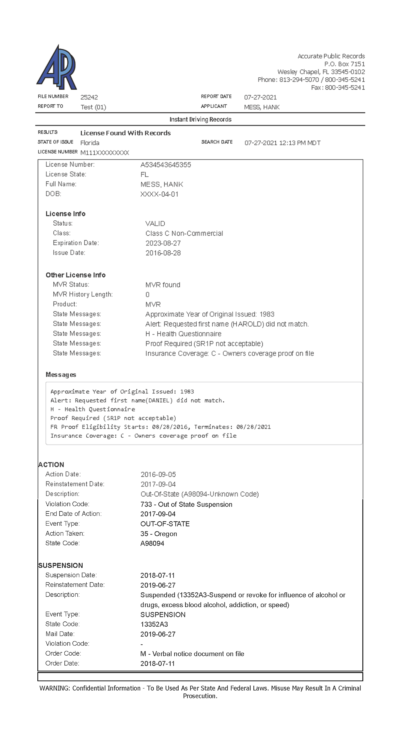 Instant MVR Driving Records - Accurate Public Records